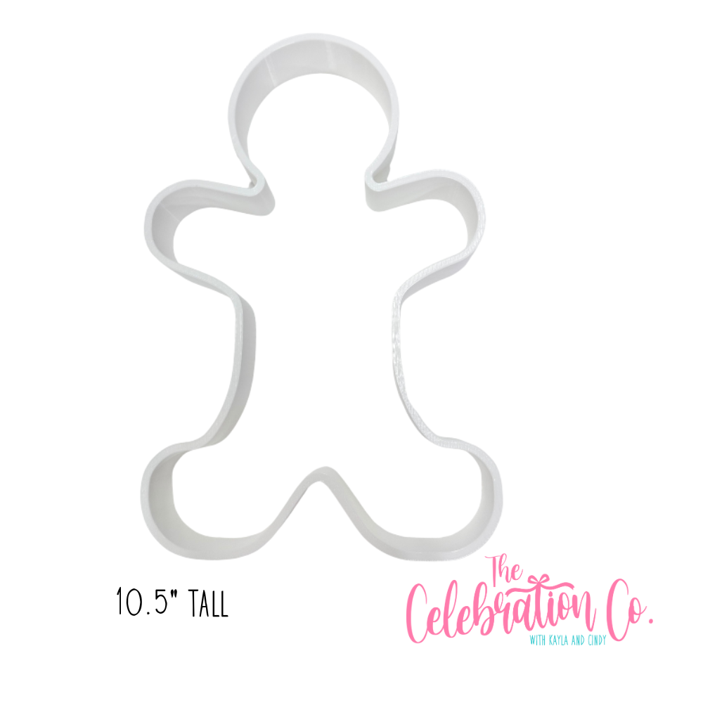 Gingerbread Man Cookie Cutter - 10.5" Tall – The Celebration Co.